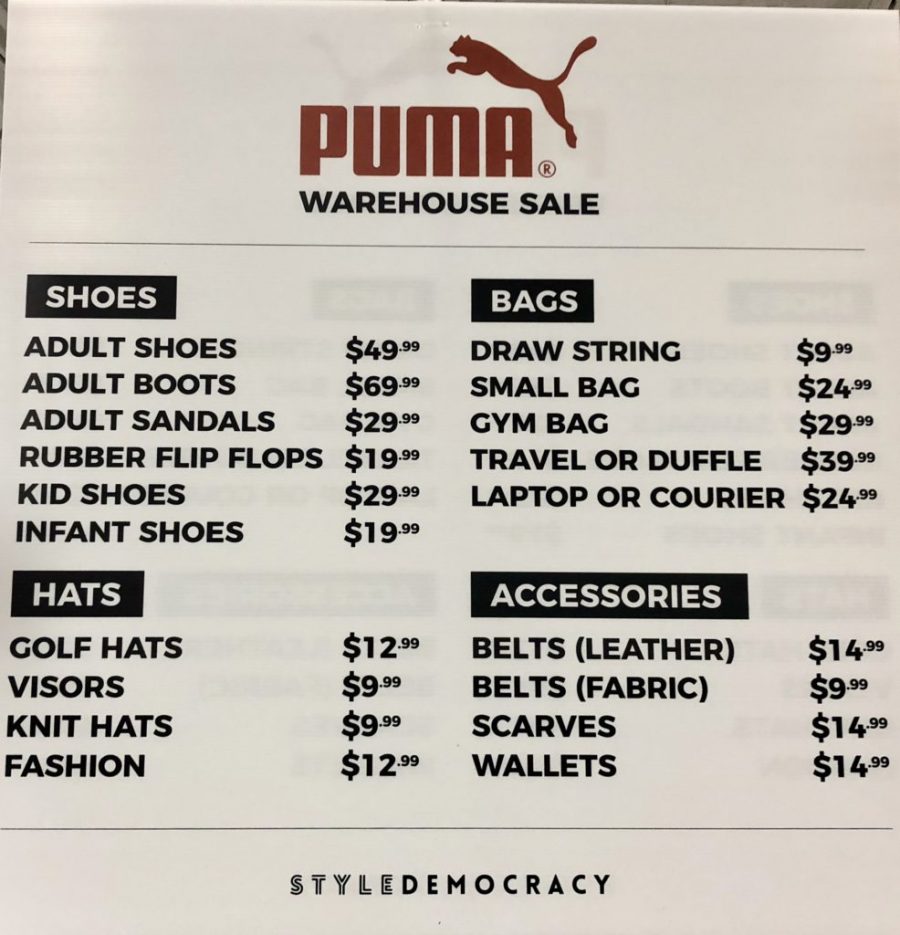 SaleSPY: The Puma Warehouse Sale